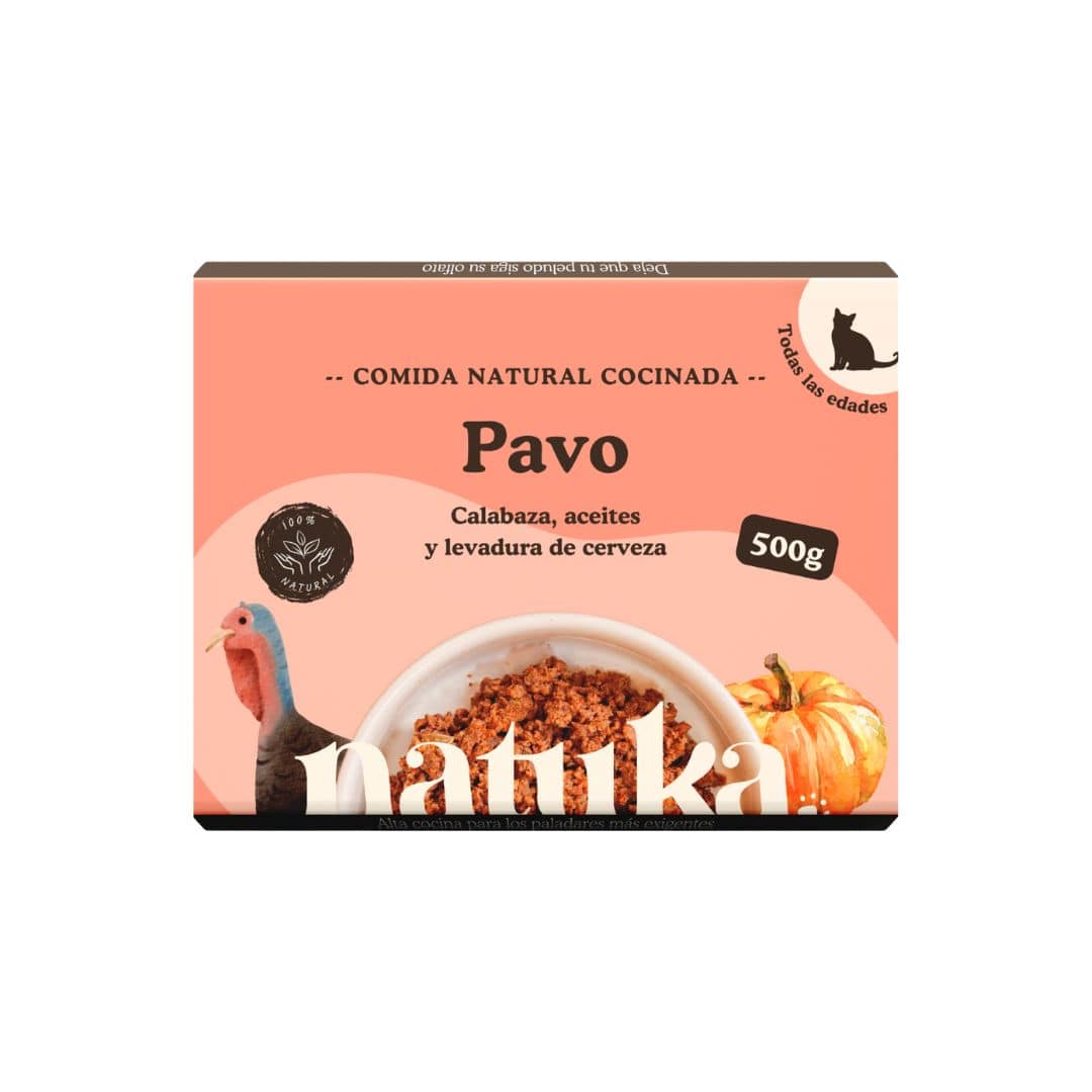 Natuka COOKED Gatos Menú Pavo – LOBITOS&CO